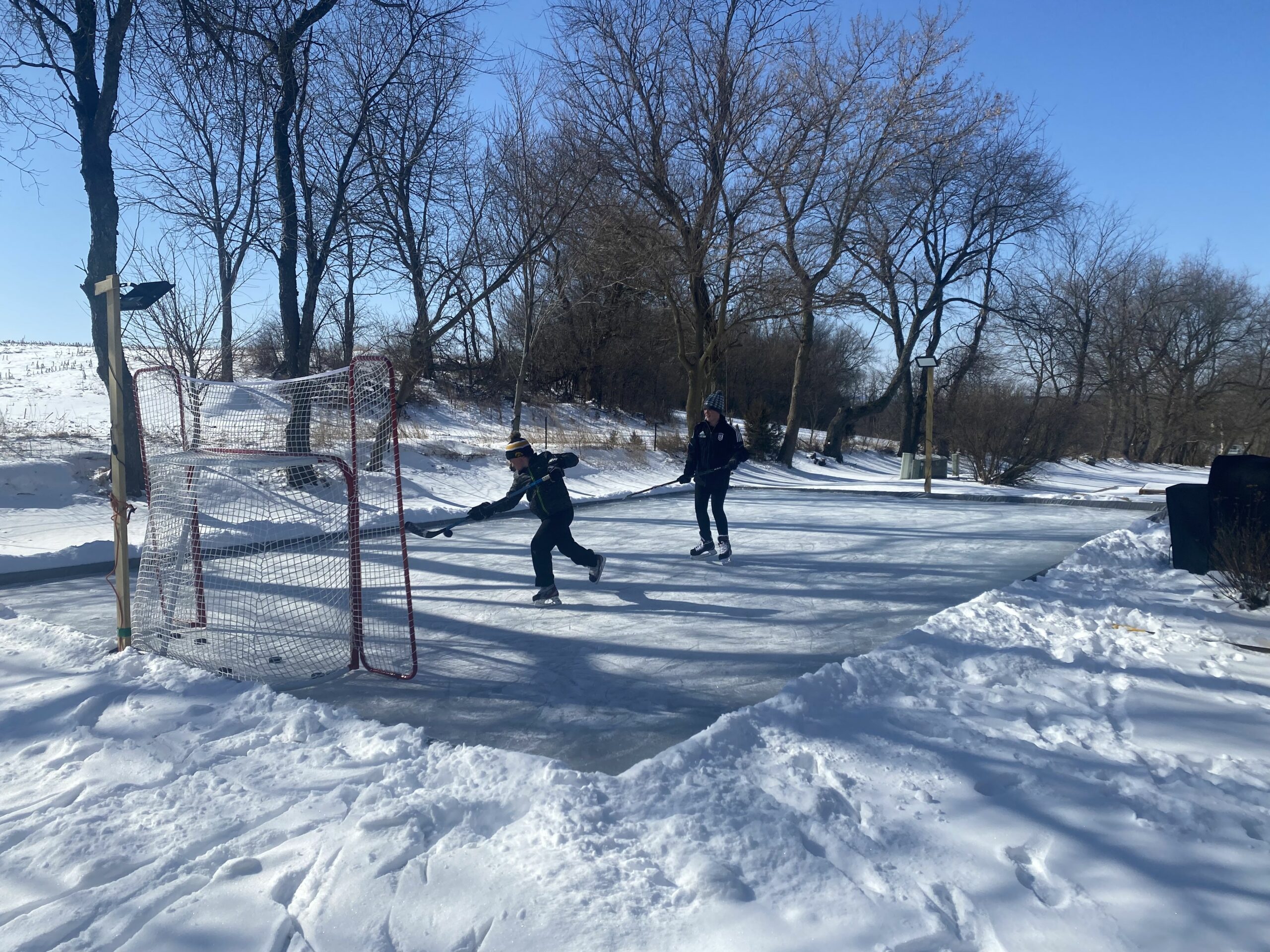 Waunakee family creates their own ice rink - Madison Commons